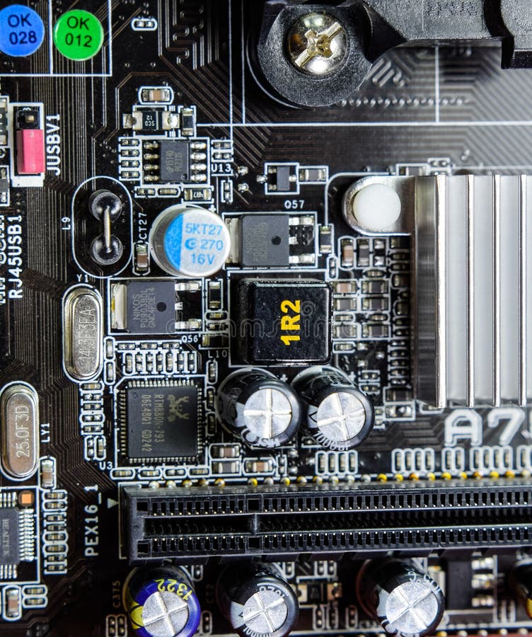 Electronic Board with Electrical . Electronics of Computer Equipment ...