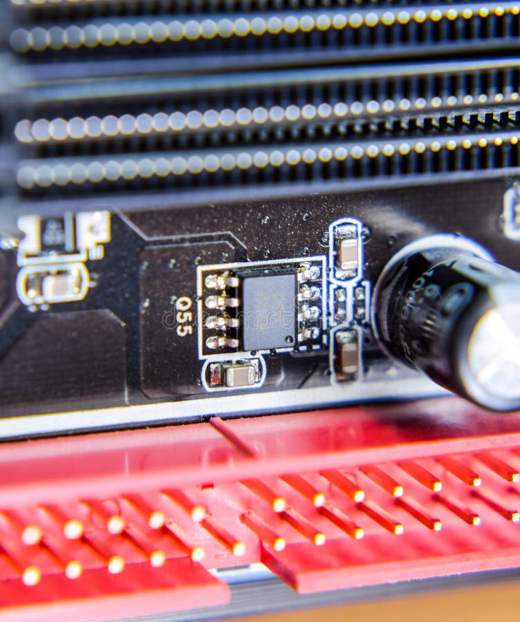 Electronic with Electrical Components. Electronics of Computer ...