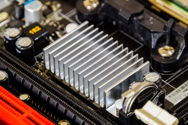 Electronic Board with Electrical Components. Electronics of Computer ...