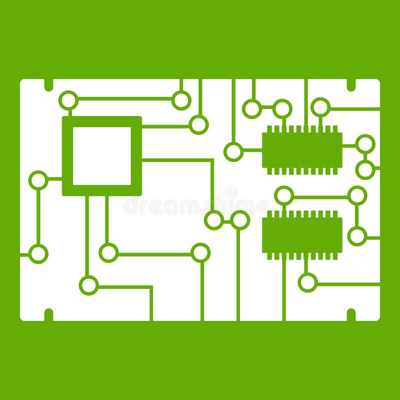 Electronic Board Icon Digital Purple Stock Vector - Illustration of ...