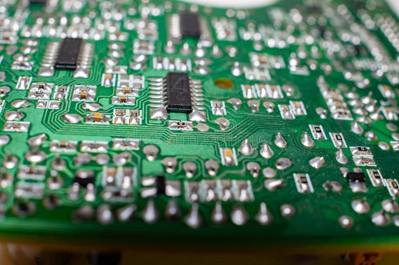Electronic Board with Microcircuits Stock Image - Image of integrated, element: 320208805
