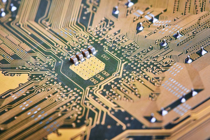 Electronic board PC stock image. Image of engineer, printing - 75115535