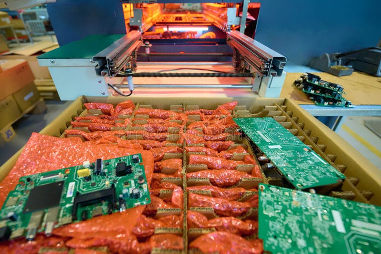 Electronic Boards in Protective Packaging Ready for Assembly in a ...