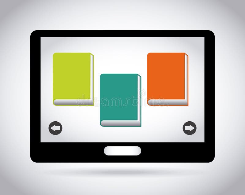 Electronic book design stock vector. Illustration of magazine - 48289677
