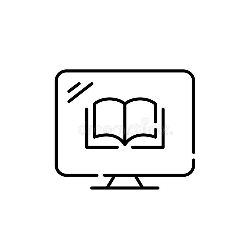 Electronic Book on a Desktop Computer. Digital Library for Downloading ...