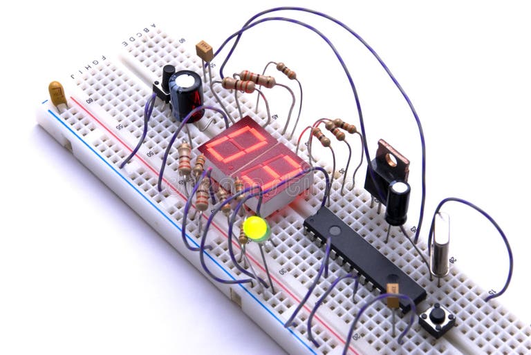 Electronic breadboard stock image. Image of breadboard - 13601793