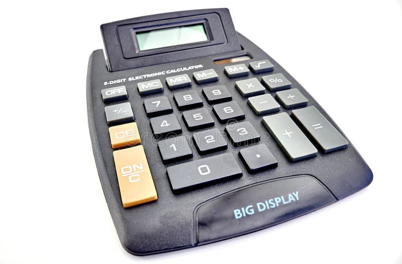 Electronic Business Calculator Stock Image - Image of calculation ...