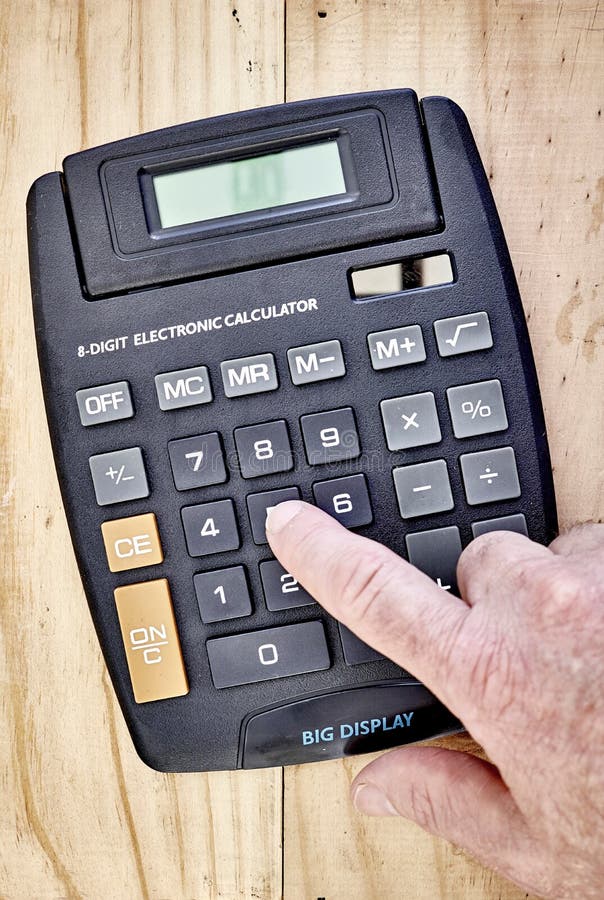 Electronic Business Calculator Stock Photo - Image of auditor, economy ...