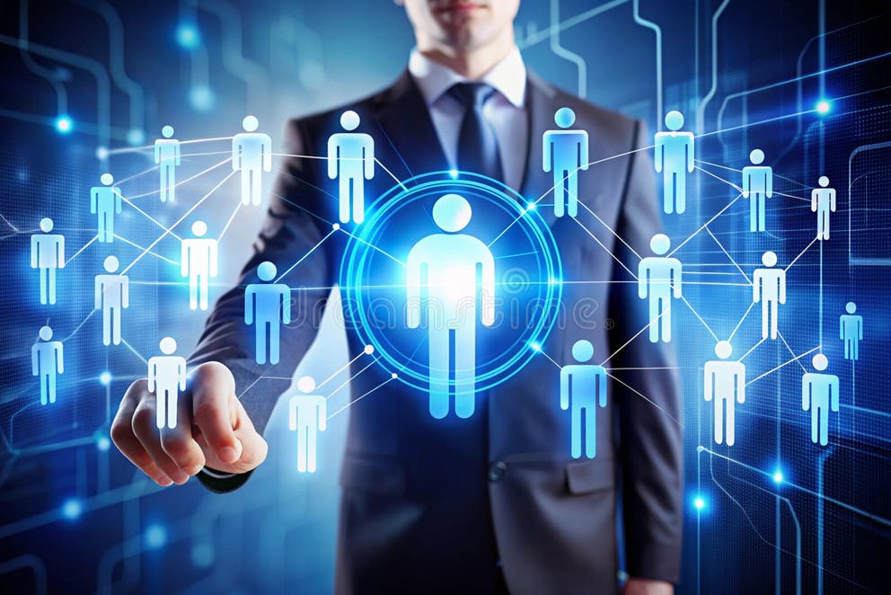 Electronic Business Recruitment Process Stock Illustration ...