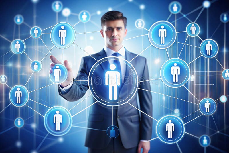 Electronic Business Recruitment Process Stock Illustration ...