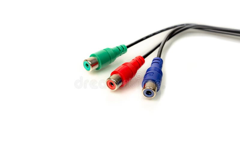 Electronic Cable for Connecting Various Devices and Equipment Close-up ...