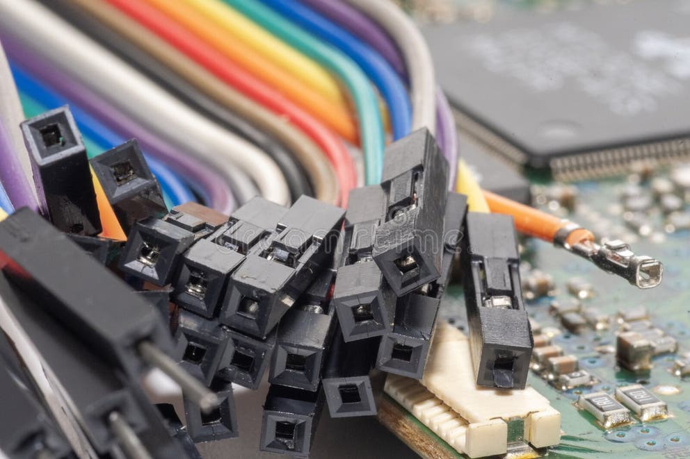 Electronic Cables Connector Stock Photo - Image of technology ...