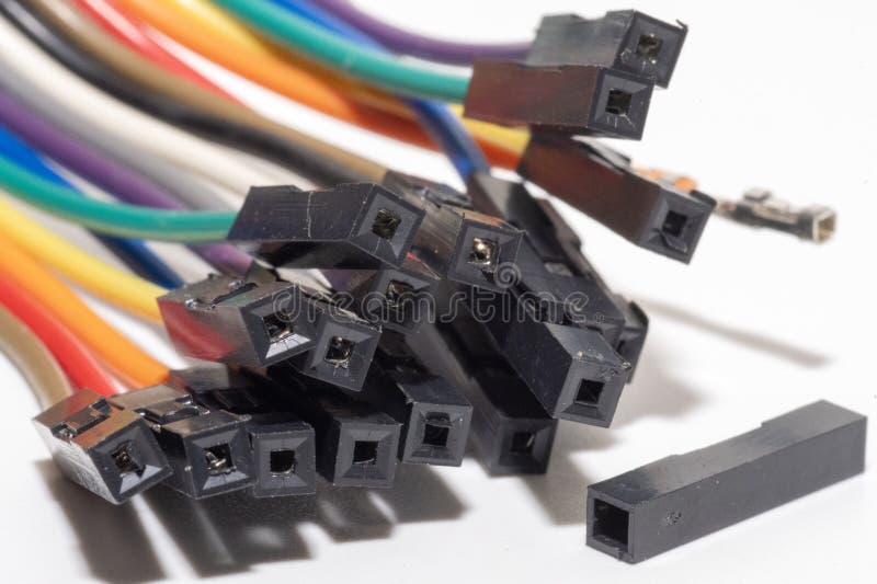 Electronic Cables Connector Stock Image - Image of contact, electrical ...