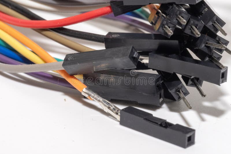 Electronic Cables Connector Stock Image - Image of terminal, electronic ...