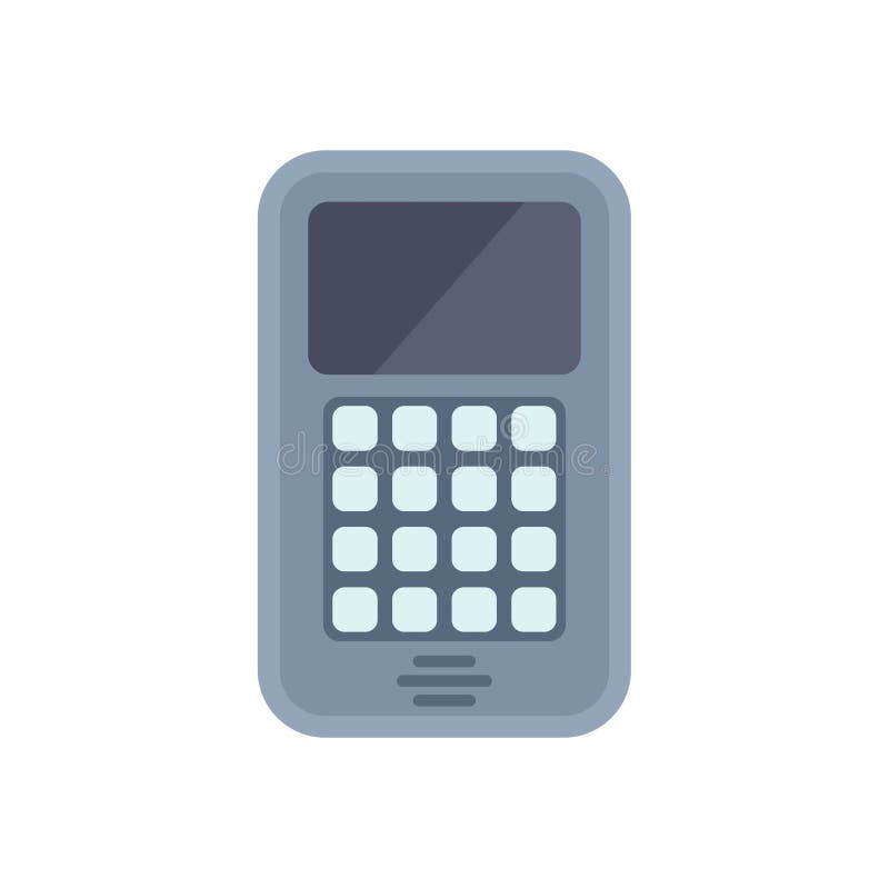Electronic Calculator Icon Showing Calculation Process Stock Vector ...