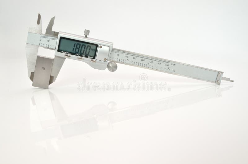 Electronic calipers stock image. Image of caliper, number - 27016689