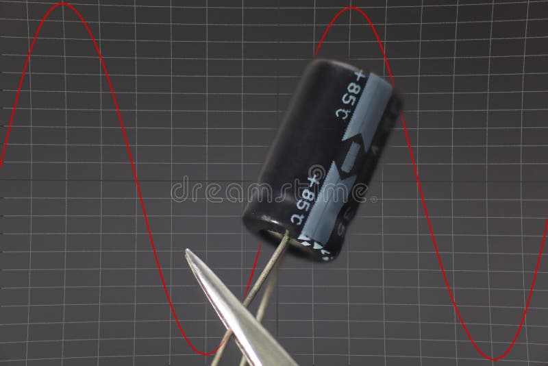 Electronic capacitor stock photo. Image of electrode - 51041568