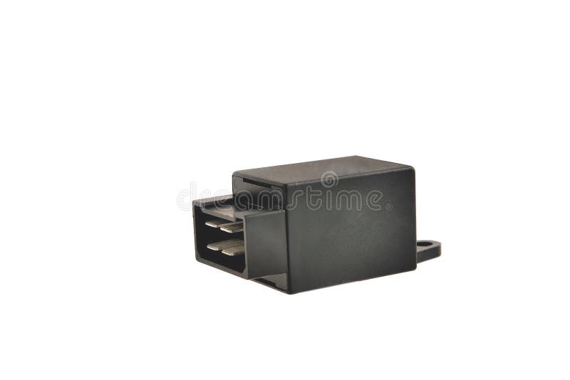 Electronic Car Relay Power and Control System White Background Stock ...