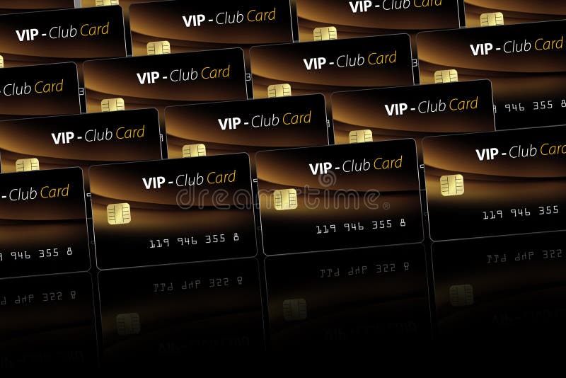 VIP Card with a Golden Crown Stock Vector - Illustration of credit ...