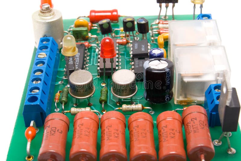 Electronic card stock photo. Image of computers, diode - 4202478