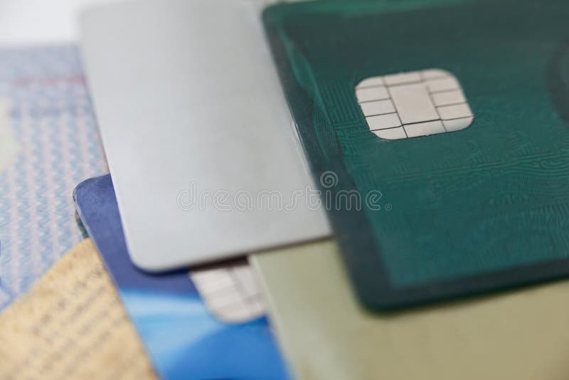 Electronic Cards with Micro Chip Stock Photo - Image of technology ...