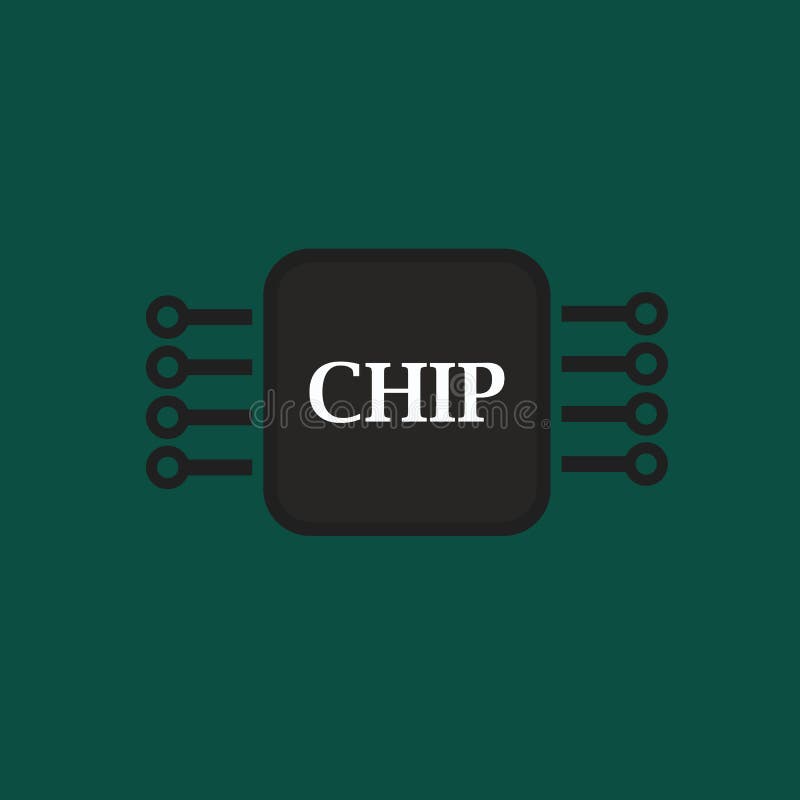 Electronic Chip, Abstract Vector Design by ESP10 Stock Vector ...