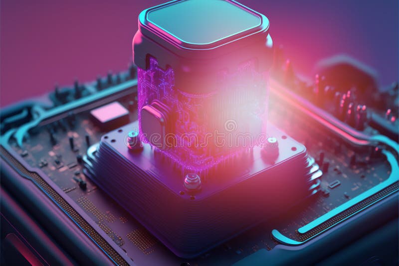 Electronic Chip Circuit Board, Cpu, Motherboard Chip Hardware Card with ...