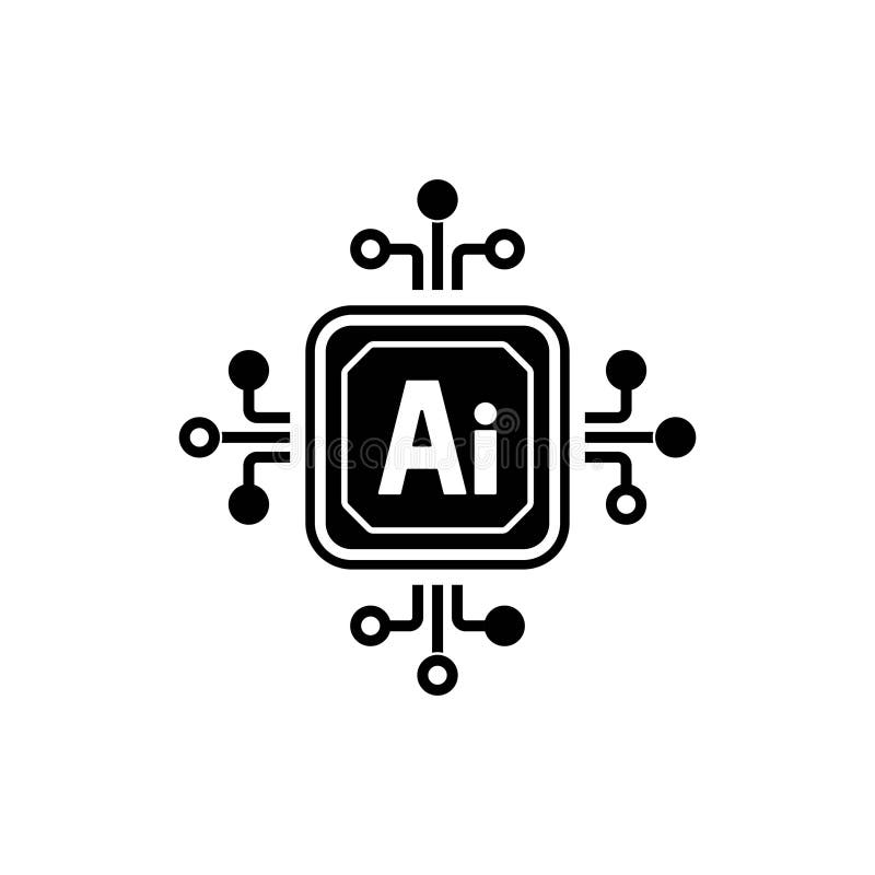 Circuit Electronic Chip Processor, Artificial Intelligence Ai Logo Icon, Digital it Technology ...