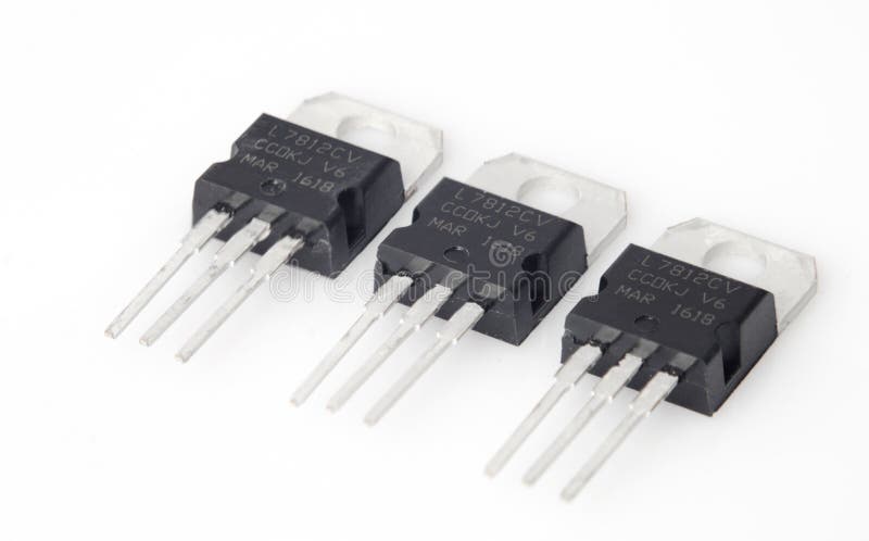 Electronic Chips, Diode with a Barrier Schottky, Transistor, Stock ...