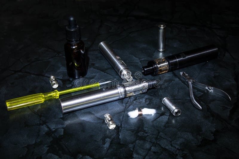 Cigarette stock photo. Image of inhaler, dripper, juice - 100601316