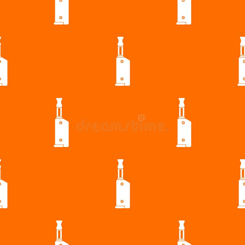 Electronic Cigarette with Mouthpiece Pattern Seamless Stock Vector ...