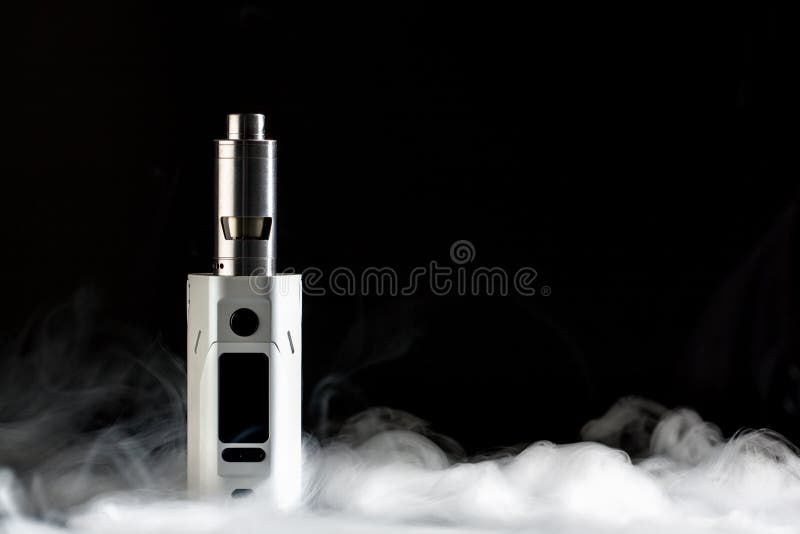 Electronic Cigarette Over a Dark Background. Stock Photo - Image of ...