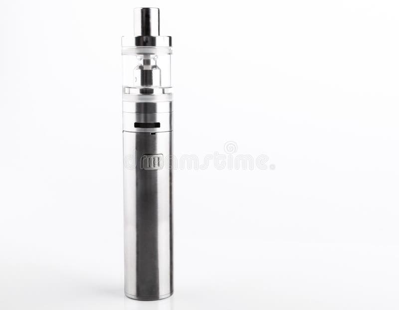 Electronic Cigarette Or Vaping Device On White Background Stock Image Image Of Liquid