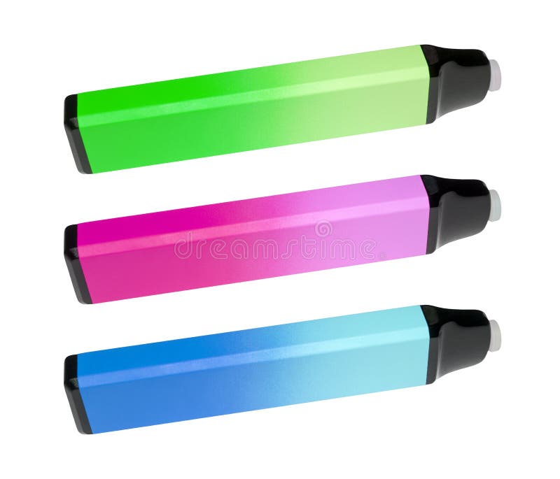 Electronic Cigarette On A White Backgrounddisposable Electronic Cigarette Vaporizer With
