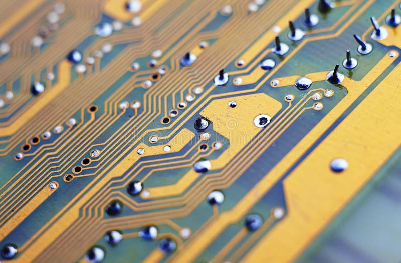 Electronic circuit stock image. Image of electro, geometric - 23662205