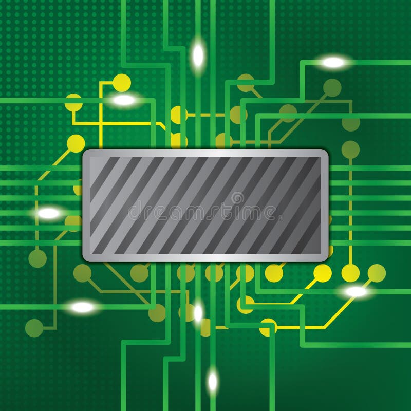 Electronic Circuit Background. Vector Illustration Decorative Design ...