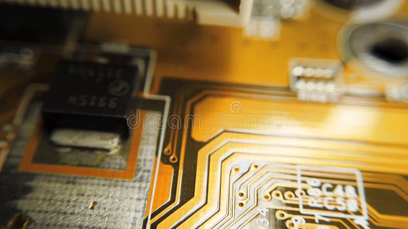Electronic Circuit Blur. Blur Electronic Circuit Close Up Computer ...