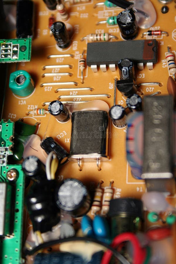 Electronic Circuit Chip On Pcb Board Stock Photo - Image of computer ...