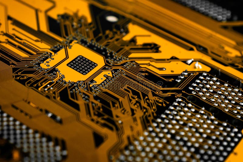 Electronic Circuit Board Abstract Background. Computer Hardware Stock ...