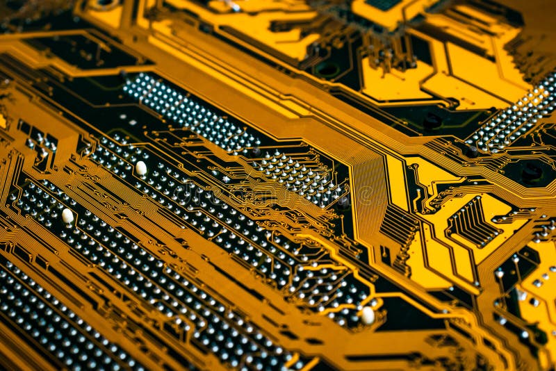 Electronic Circuit Board Abstract Background. Computer Hardware Stock ...