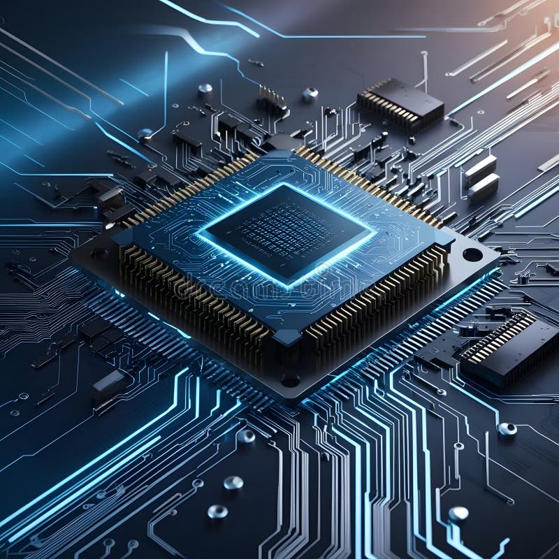 Electronic Circuit Board Chip Component Computer Technology Motherboard ...