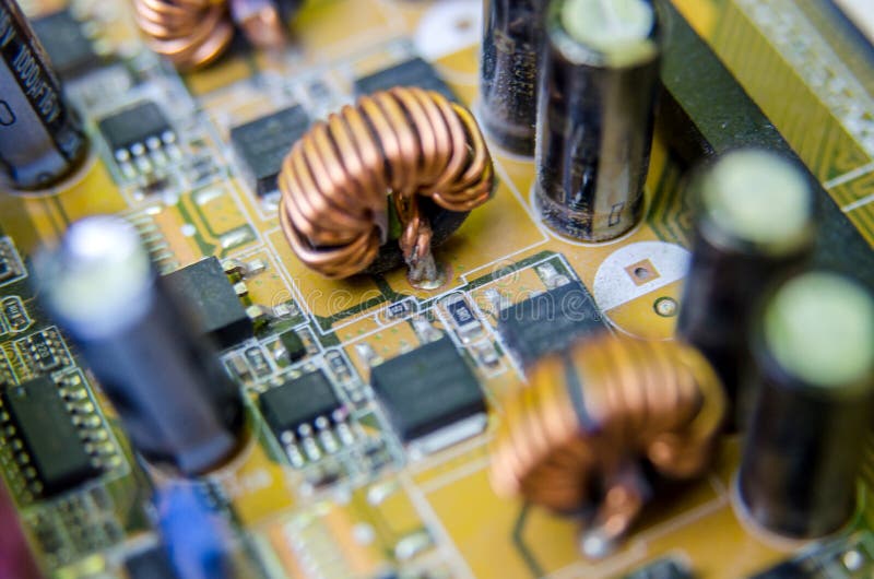Electronic circuit board stock photo. Image of closeup - 63869716