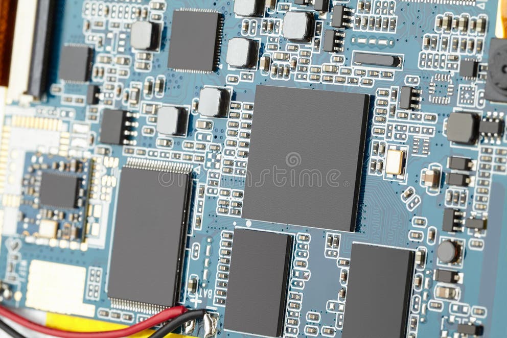 Electronic Circuit Board Close-up Stock Image - Image of microprocessor ...