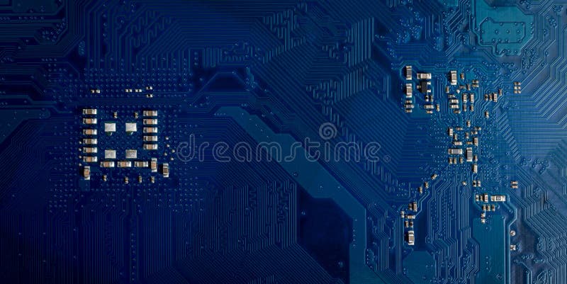 Close Up Semiconductor Chips and Circuit Boards for AI Computer ...