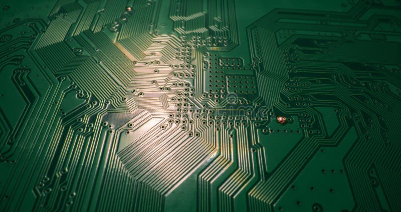 Electronic Circuit Board Closeup. Electronic Motherboard Card ...