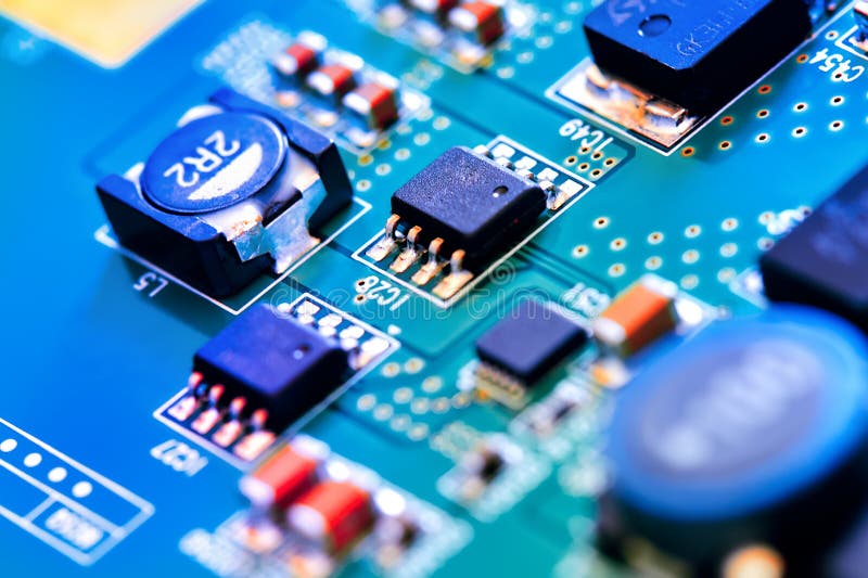 Electronic Circuit Board Part of Electronic Machine Component Concept ...