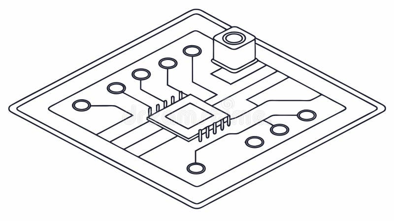 Electronic Circuit Board, Digital Engineering, Smart Tech, Vector Design Generative AI Stock ...