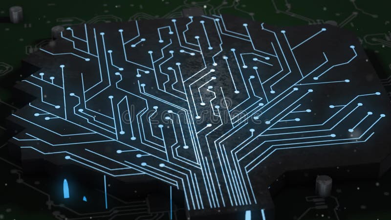 Electronic Circuit Board Digital Tree Branch in Printed Circuit Board ...