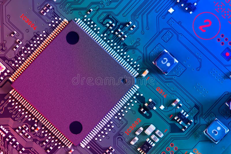 Electronic Circuit Board Part of Electronic Machine Component Concept ...