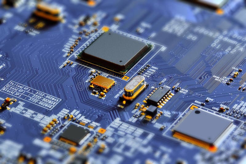 Electronic Circuit Board Part of Electronic Machine Component Concept ...